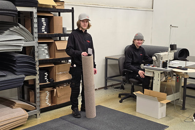 Termomatto valmiiksi leikattuna ja metritavarana.